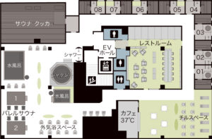 3Fのご案内 | 花園温泉 sauna kukka（サウナクッカ）｜公式